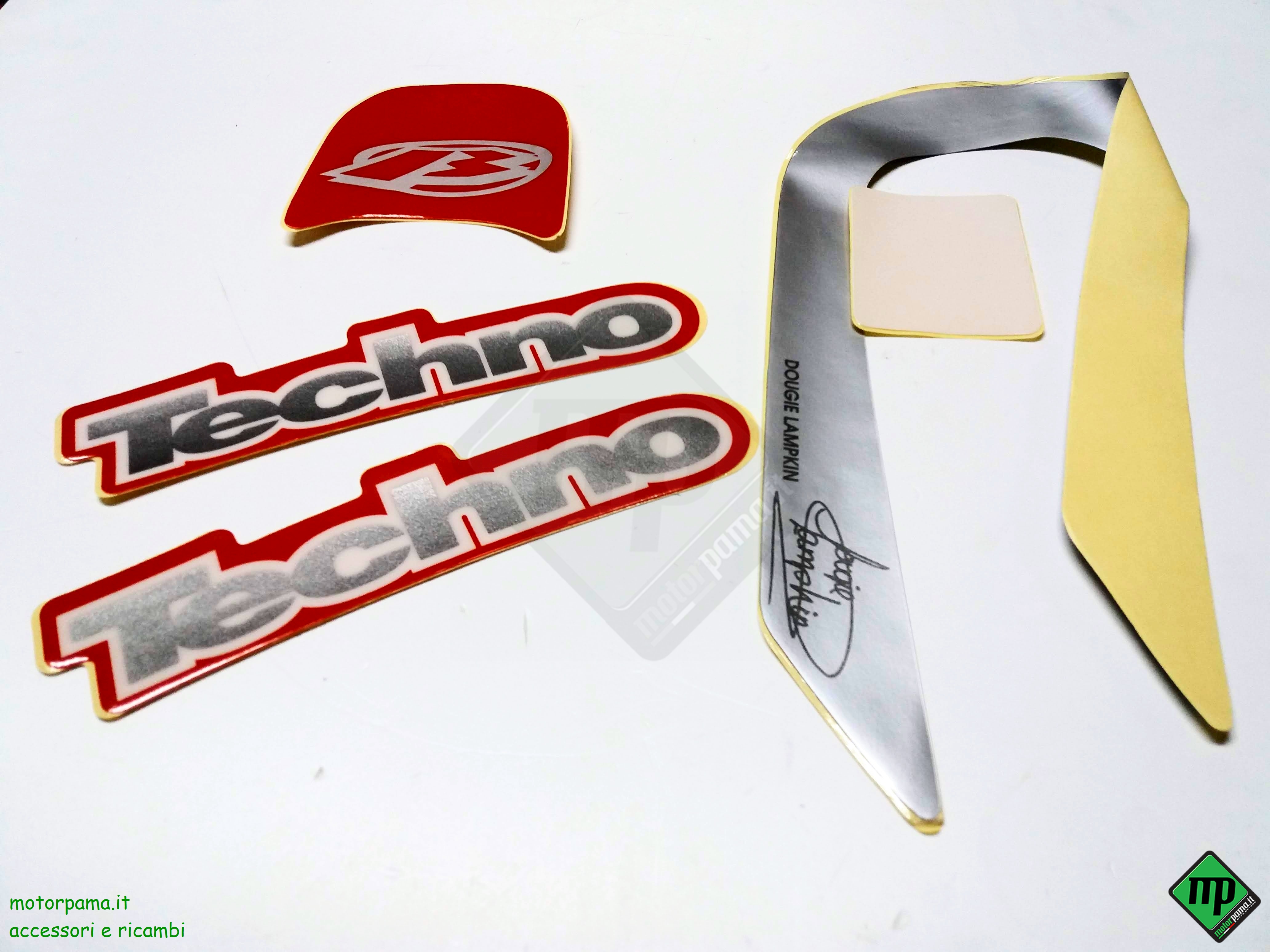 Carrozzeria Moto: Set adesivi parafango posteriori Beta Techno 99