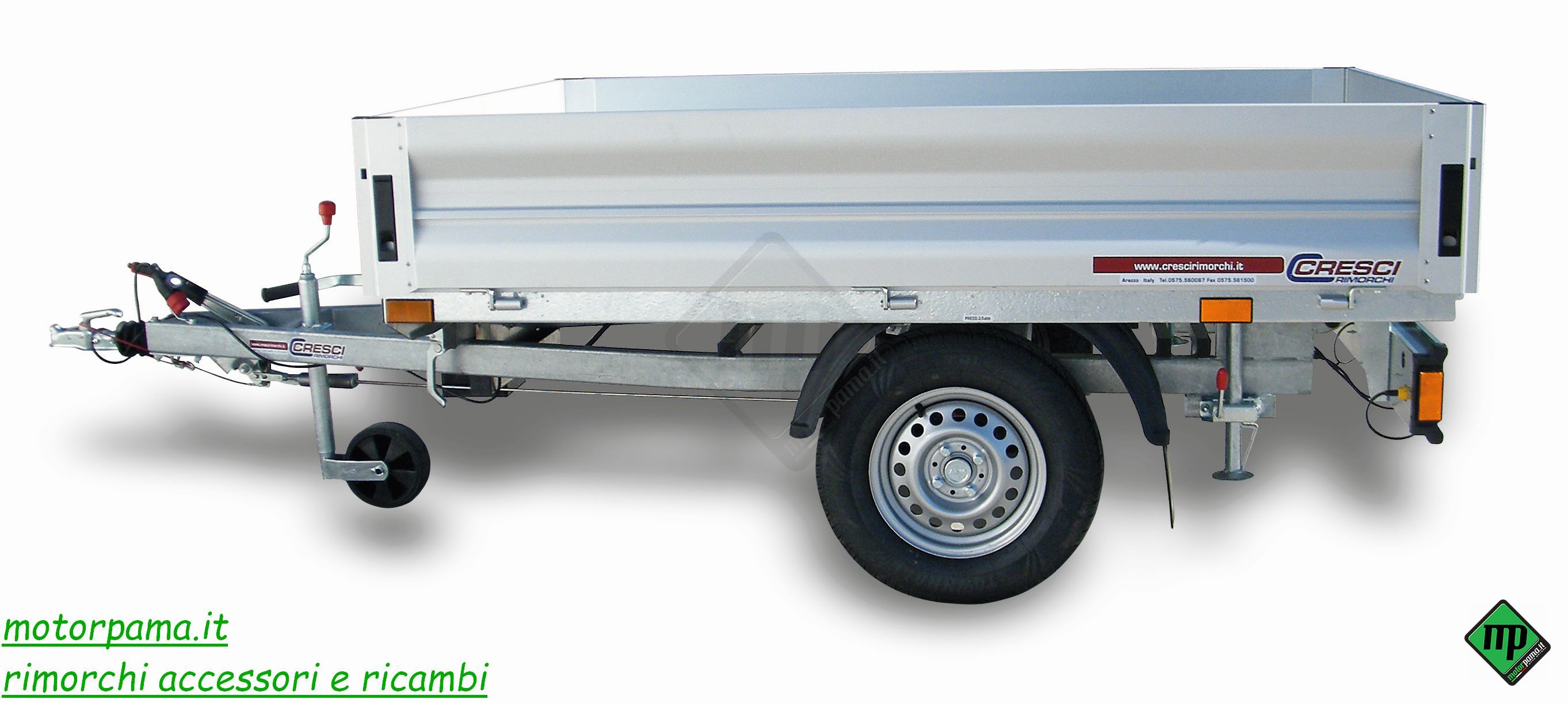 RB10 Cresci rimorchi - carrello rimorchio ribaltabile