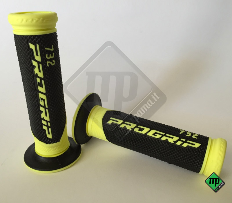 Manopole: Manopole Progrip SCOOTER Giallo Fluor/Nero