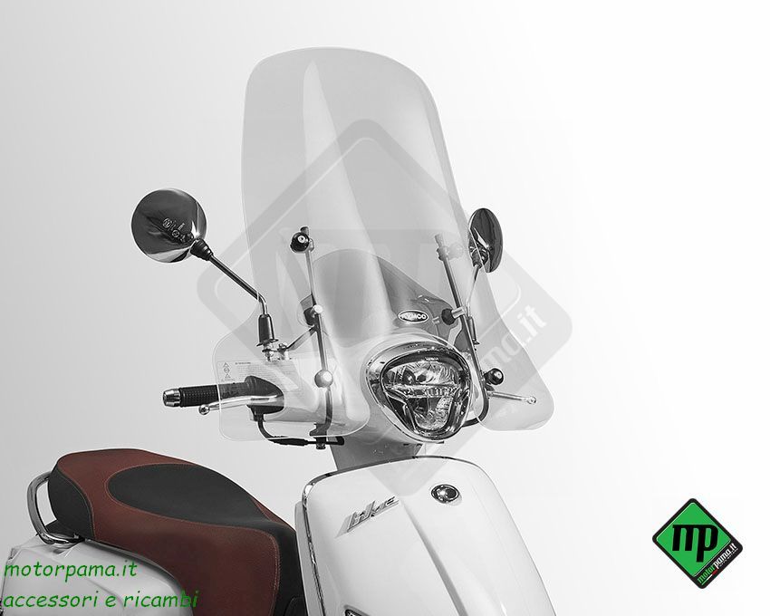 Accessori originali Kymco: Parabrezza completo di attacchi e spoiler ...